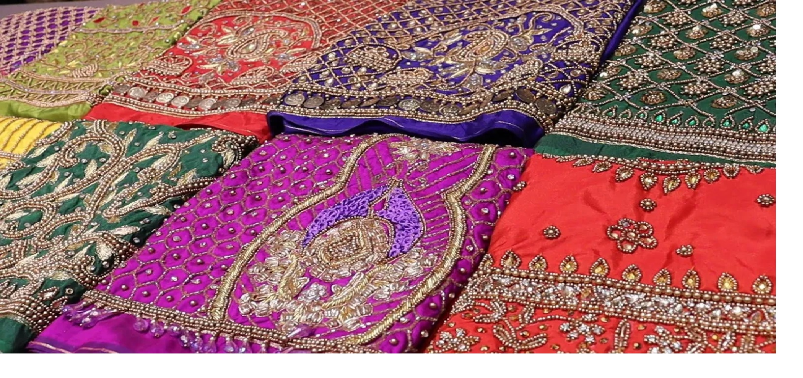 maggam work blouse material online