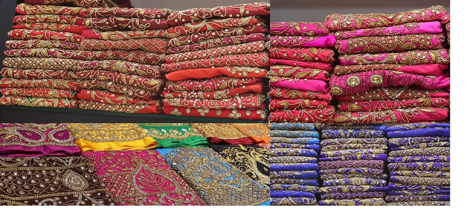 trending aari work blouse designs